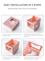 China Large Space Cat Litter Box Enclosed Box Foldable self cleaning litter box for sale