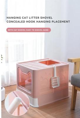 China Plastic Automatic Cat Toilet Box  Self Cleaning Smart Cat Litter for sale