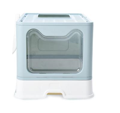 China Covered Corner Cat Litter Box Hoopet Cute Dog Cat Box Cage for sale