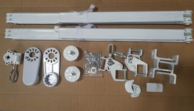 China Folding Awning Arms Installation Of A40 White Painted Square Tubes for sale