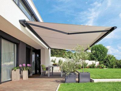 China Hot Sell Hand-cranked Sun Shade Canopy Length Up To 6m Full  Retractable Awning for sale