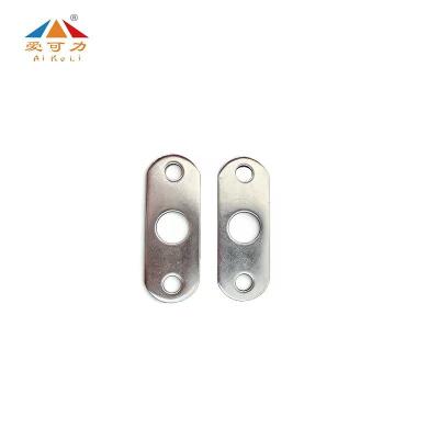 China Custom Stainless Steel Stamping Iron 3 Hole Plate Durable Sheet Metal Hardware for sale