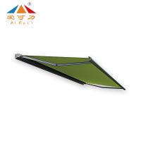 China High Quality Custom Retractable Aluminum Electric Awning Waterproof Terrace Garden Full Box with Curved Arm Window Application for sale