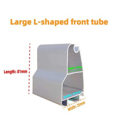 China 80mm Large L-front Tube Aluminum  Alloy  Canopy Aluminum Front Tube for sale