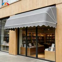 China French-Style Modern Manual Aluminum Alloy Awning for Windowsills Balconies Trapezoidal Canopy Extendable Folding Telescopic for sale