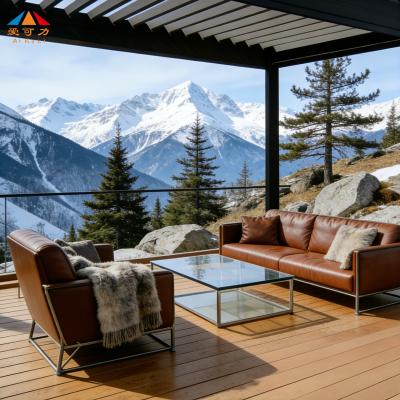 China Electric Aluminum Alloy Pergola with Customizable Shading Coverage for Large Gatherings for sale