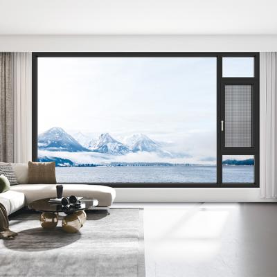 China Super Silent Window, Insulated Window, Double Inner Opening System Window, Bridge Cutoff Aluminum System Window for sale
