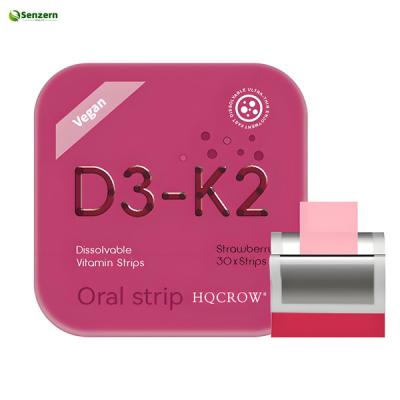 China OEM Vitamin D3 K2 Lozenges Oral Dissolving Film Vitamin D3 Plus K2 for sale