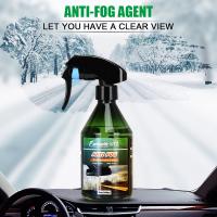China MSDS 260ml car Glass Cleaner Car Window Oil Film Remover Anti Fog for sale