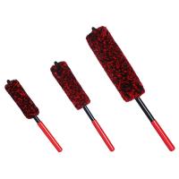 China 27*5cm PP bristle Car Wheel Cleaner Brush Microfiber Woolie Wheel Brush for sale