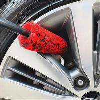 China 27*5cm PP bristle Car Wheel Cleaner Brush Microfiber Woolie Wheel Brush for sale