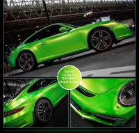 China Removable Glue Glossy Metallic Car Vinyl Wrap 160micron Thickness for sale