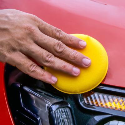 China Sustainable Yellow Car Clean Tools 10*1cm Auto Wash Sponge for sale