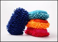 China soft Car Clean Tools 25*12m Microfiber Car Wash Glove Mitt Coral Fleece for sale