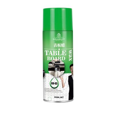 China Automotive Aerosol 650ml Car Dashboard Polish Spray Table Board Wax for sale