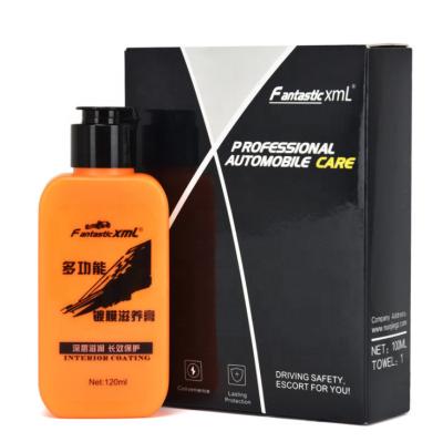 China Milky Car Interior Protection Coating Anti Aging Car Leather Rubber Plastic Coating for sale