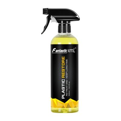 China antioxidant Black Plastic Restore Agent 500ml Automotive Rubber Restorer for sale