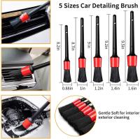 China 4inch 3.5inch 11pcs Car Clean Tools Car Washing Brush Kit for sale