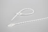 China DEMOELE 100mm UL approved 94V-2 adjustable knot ball bead plastic nylon cable ties zip ties for sale