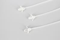 China DM-3*100mm white and black TS 16949 Auto Industry accessories push mounted nylon cable ties for sale