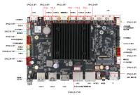 China RK3588S Industrial Motherboard Android 13 Embedded Single Board Computer 8K AI NPU for sale