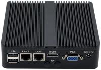 China Fanless Industrial Mini PC Intel Celeron J4125 Dual Gigabit LAN VGA HDMI USB 3.0 Box Computer for sale