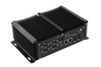 China Fanless Industrial Box PC Intel 10th Gen Core i3 i5 i7 4 Gigabit LAN 12 COM 9-36V Mini Computer for sale