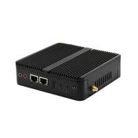 China Fanless Industrial Box PC Intel Celeron J6412 N100 Dual Gigabit LAN 2 COM 12V Mini Computer for sale