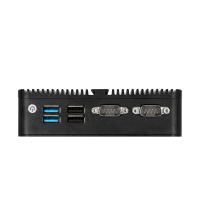 China Fanless Industrial Box PC Intel Celeron J6412 N100 Dual Gigabit LAN 2 COM 12V Mini Computer for sale