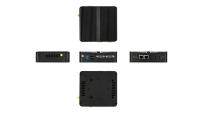 China Fanless Industrial Box PC Intel Celeron J6412 N100 Dual Gigabit LAN 2 COM 12V Mini Computer for sale