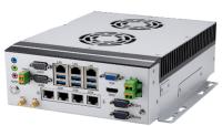 China Industrial Box PC Intel Core i7 8700 3 Gigabit LAN 6 USB3.0 4 COM 9-36V Computer for sale