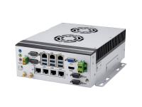 China Industrial Box PC Intel Core i7 8700 3 Gigabit LAN 6 USB3.0 4 COM 9-36V Computer for sale