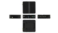 China Fanless Industrial Box PC Intel J6412 N100 Quad 2.5G LAN RS232 RS485 Mini Computer for sale