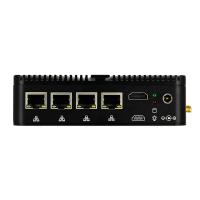 China Fanless Industrial Box PC Intel J6412 N100 Quad 2.5G LAN RS232 RS485 Mini Computer for sale