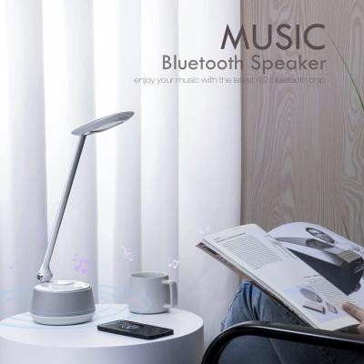 China LED Desk Lamp with Bluetooth Speaker 3 Brightness Levels Touch Control USB Charging Port Bedside Table Lamp for sale