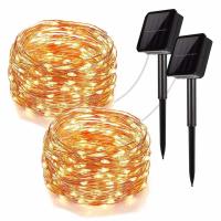 China Solar String Lights Outdoor 50 LED Waterproof Copper Wire Fairy Lights for Garden Tree Wedding Party for sale