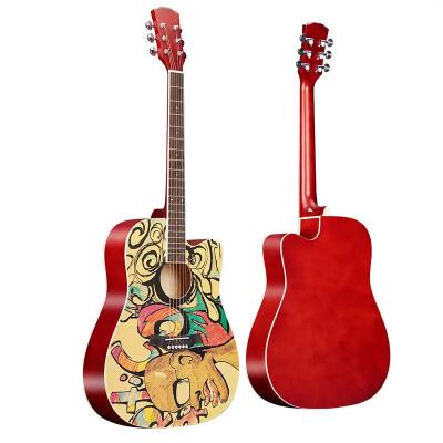 China 41 Inch Electric Guitar for Kids Beginners with Case and Accessories Linden Wood for sale