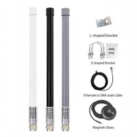 China Outdoor 5.8G 6dBi Fiberglass Omni Antenna N Male Connector Dual Band WiFi 2.4G 5.8G Lora Antenna for sale