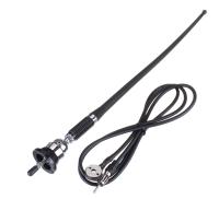China Universal Marine AM FM Antenna 16.9 Inch Flexible Rubber Roof Mount for Boat UTV RV Golf Cart for sale