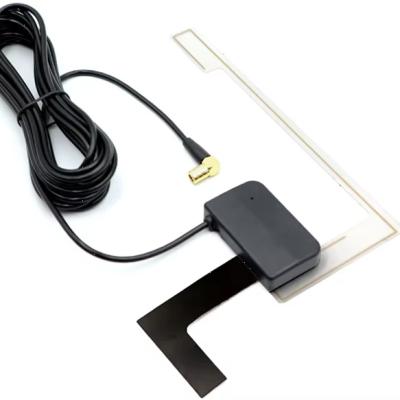 China RIDA Universal Car DAB Radio Window Glass Mount Antenna 15dBi ISDB-T DVB-T GPS 2in1 Film Combo with HF201 Connector for sale