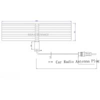 China FAKRA Connector Passive Cellular Antenna for Vehicle with AM FM DAB DVB Car Radio Reception for sale