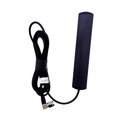China 4G LTE 2.4GHz WiFi Car Antenna 5dBi Gain SMA Connector RG174 Cable for Vehicle Truck SUV for sale