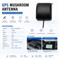 China High Gain Galileo GPS & BDS Vehicle Antenna Connector and 3M Cable for Global Satellite Navigation for sale