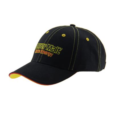 China Curved Brim Cotton 6 Panel Low Profile Baseball Cap Constructed Embroidered for sale