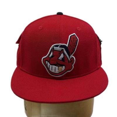 China Six Panel Wool Snapback Baseball Caps With Customed Zipper Pockets In Side for sale