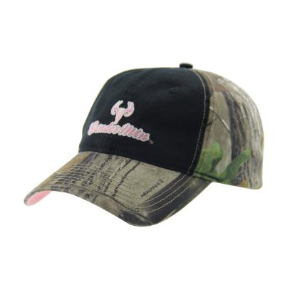 China 6 Panel Camoflage Embriodery Outdoor Baseball Caps, Unisex Low Profile Adjustable Hunting Hats for sale