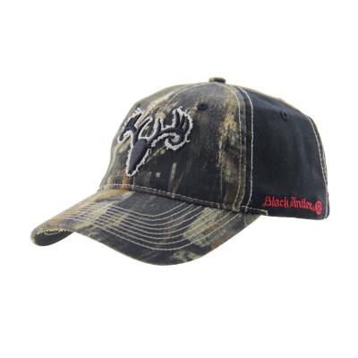 China 6 Panel Camoflage Embriodery Outdoor Baseball Caps, Unisex Low Profile Adjustable Hunting Hats for sale