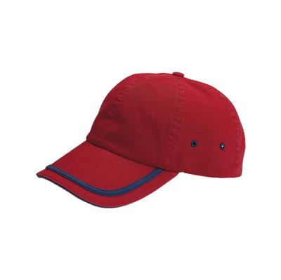 China Six Panel Cotton Unconstructed Baseball Caps Outdoor Baseball Hats Velcro Closure for sale