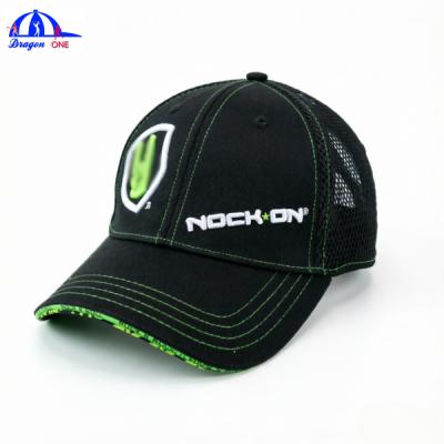 China High-end Vintage Mesh Trucker Hat Breathable Waterproof Fitted Golf Cap 6 Panel Outdoor Sports Baseball Cap Custom Sporty Street for sale