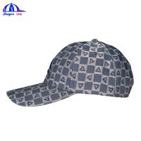 China Individuelle Blue-Grey Checkerboard Pattern Dad Hat Bold Embroidered All-Over Print Twill Sporty Arched Bill Vintage Style for sale